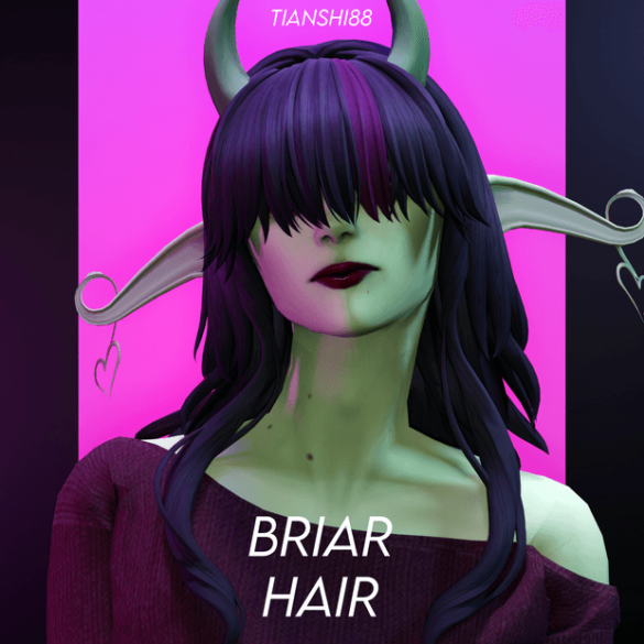 BRIAR HAIR clipping - The Sims Guide