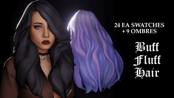 buff fluff hair - The Sims Guide