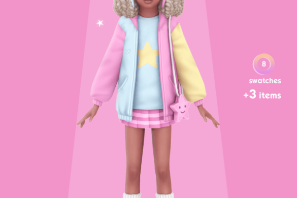 3D eyelashes for toddlers infants by Miiko - The Sims Guide