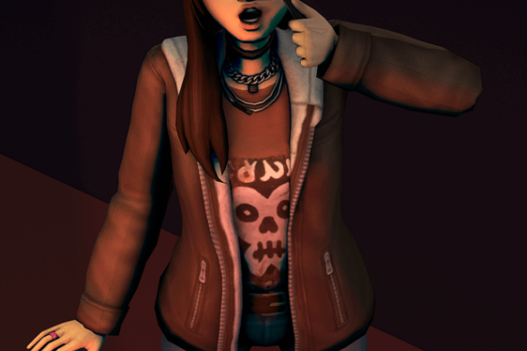 Cute updo hairstyle ADA (071023) - The Sims Guide