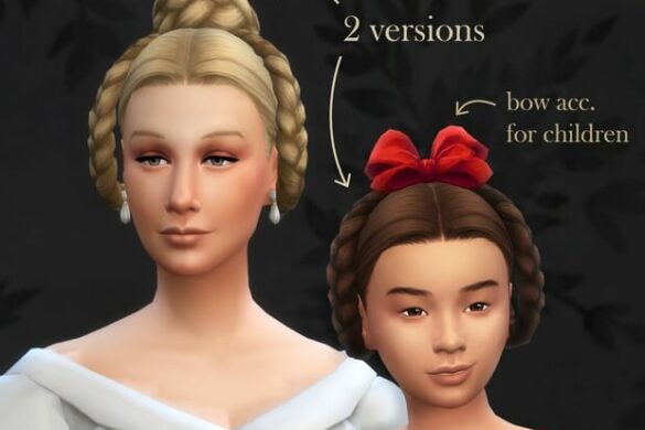 bubble braid hairstyle CASSIE(040623) by S-CLUB - The Sims Guide