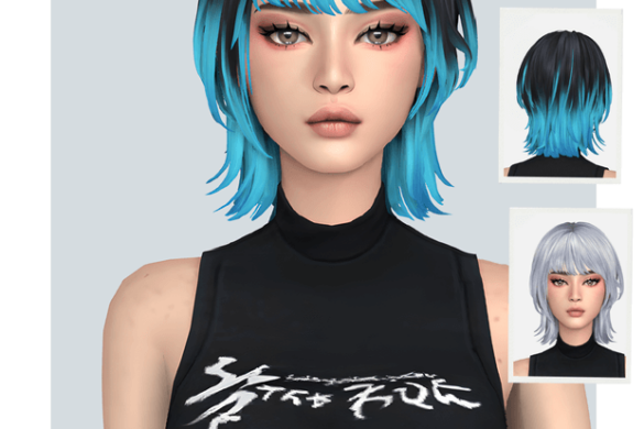 Angeline Hair - The Sims Guide