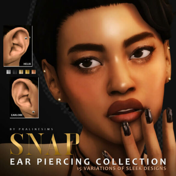 SNAP Ear Piercing Collection pralinesims - The Sims Guide