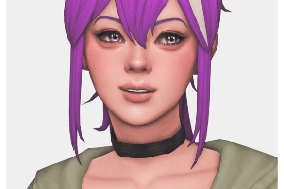 Cute updo hairstyle ADA (071023) - The Sims Guide