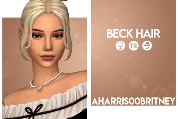 Cute updo hairstyle ADA (071023) - The Sims Guide