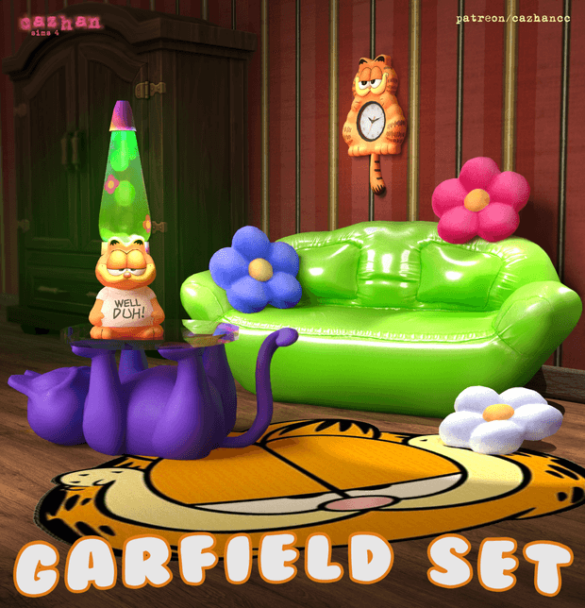 [Garfield Set] interior - The Sims Guide
