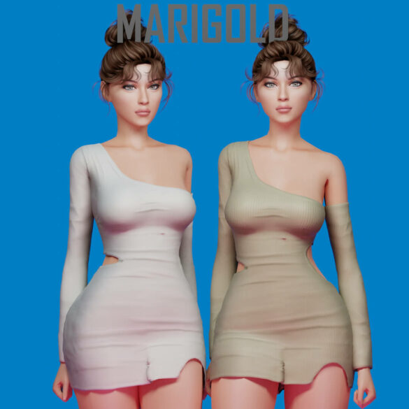 MARIGOLD TS4- HANDRESS - The Sims Guide