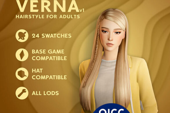 Shimydim Amelie Hairstyle - The Sims Guide